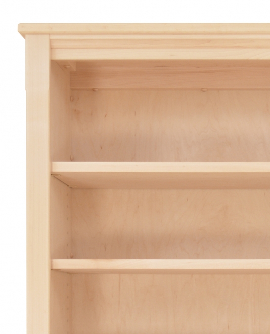 Shaker Bookcase 3-Maple | Maple Corner Woodworks